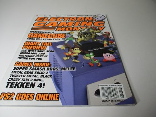EGM Electronic Gaming Monthly Magazine Vintage August 2001 #145 ...