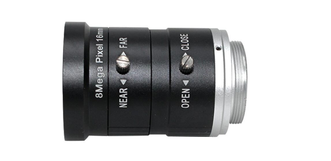 Camera Lens 8MP Focal Length 16mm F1.4-F16 C Mount FOV 53x33x43 Format ...