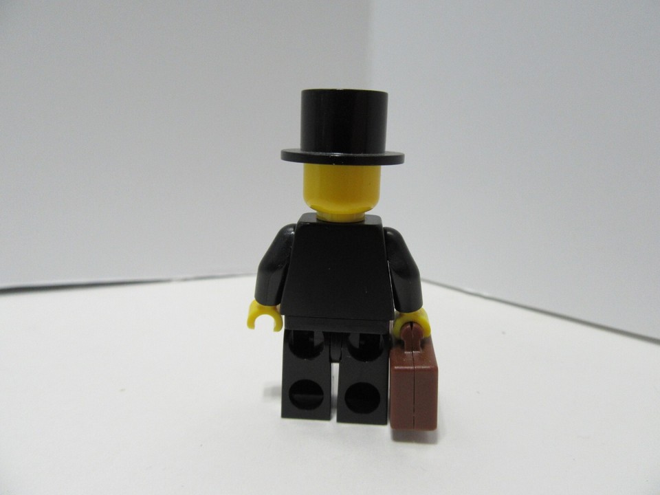 LEGO Custom Minifigure MOC Business Man Banker Billionaire w/ Top Hat ...
