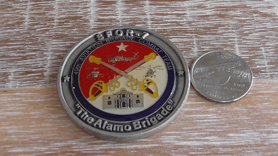 US Army 49th Aviation Brigade Combat Team SFOR-7 Bosnia Challenge Coin ...