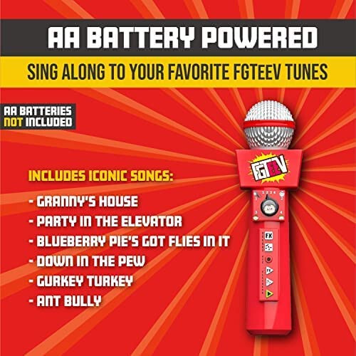 Be Like FGTeeV Voice - Changing Microphone For Kids Children Toys ...