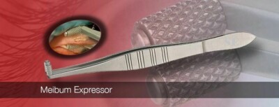 SS Meibomian Gland Rollers Squeeze Expressor Forceps Eyelid Deep Meibum ...