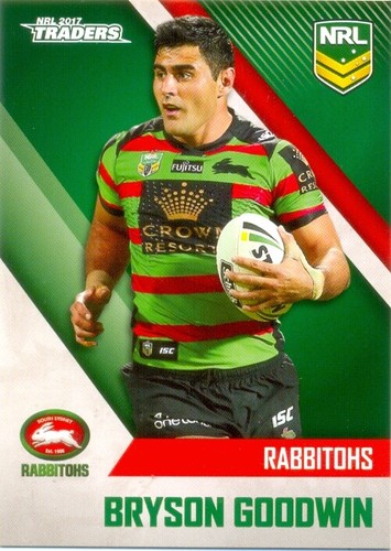 2017 NRL TRADERS COMMON Card - 115 Bryson Goodwin - South Sydney ...