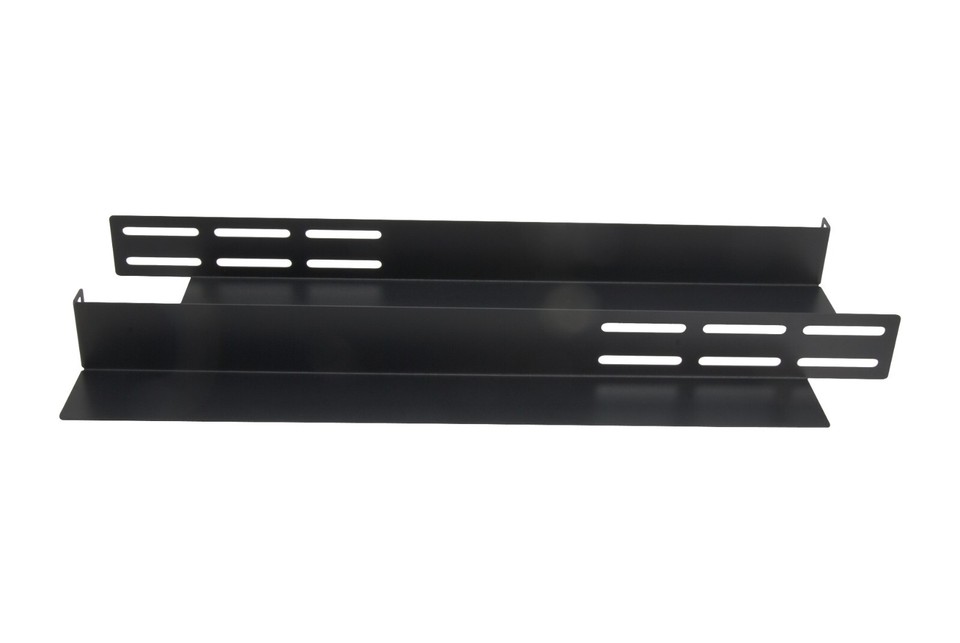 1U Audio Network 4-Post Rack Mount Server Shelf Rails Heavy Duty 1 ...