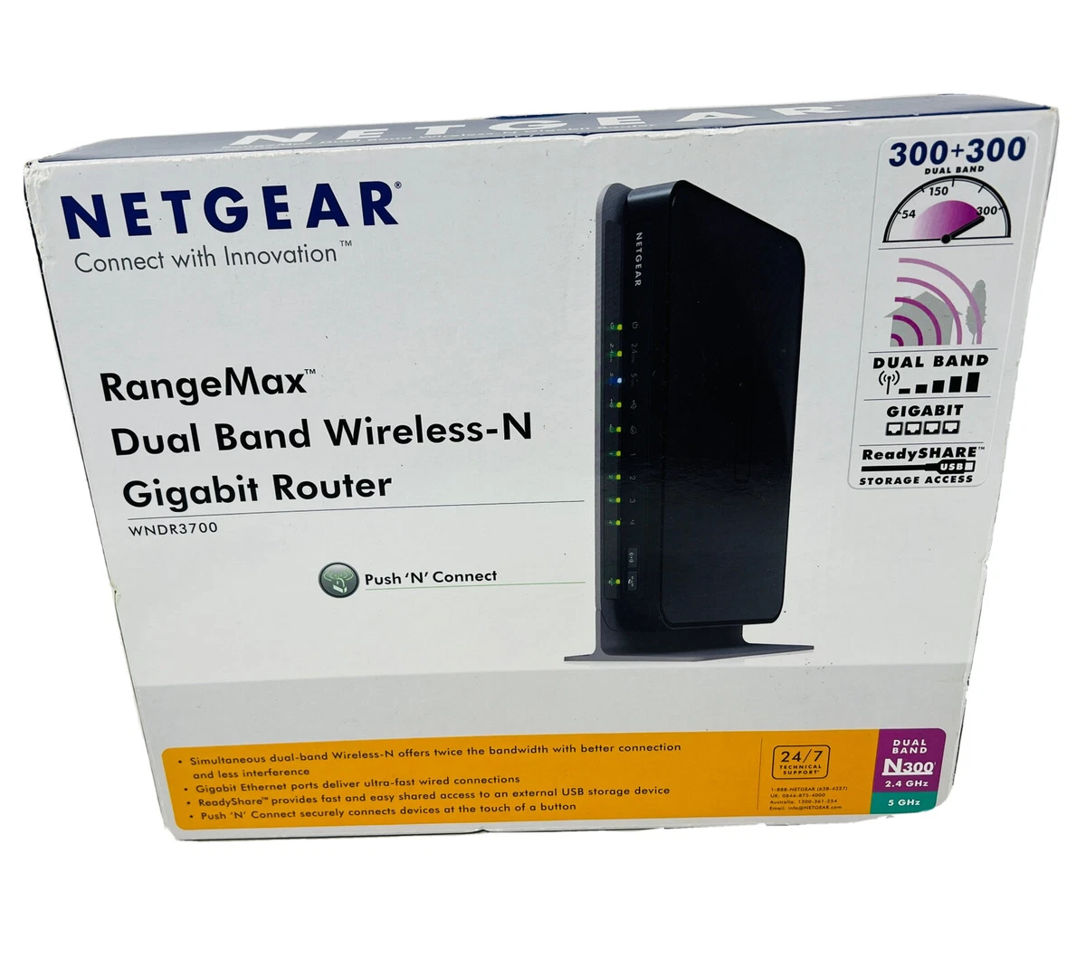 Netgear N300 Wireless Router Back