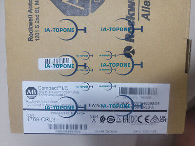 Allen-Bradley 1769-CRL3 Compact I/O Bus Ext Cable Right-To-Left Factory ...