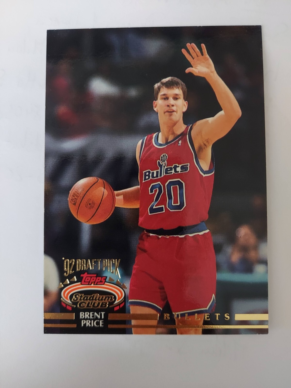 1992-93 Topps Stadium Club NBA #255 Brent Price Washington Bullets | eBay