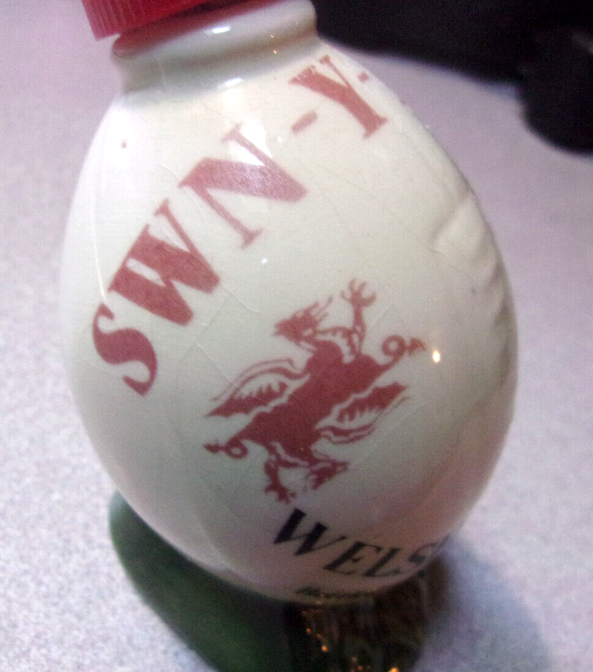 THE WELSH WHISKY CO. BRECON Empty Whisky Rugby Ball Small 3.5" Ceramic ...