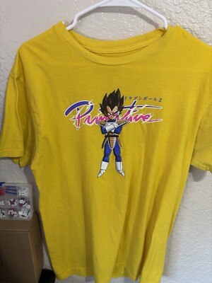 Primitive Dragonball Z Vegeta Anime Skateboared Yellow Tshirt - Medium ...