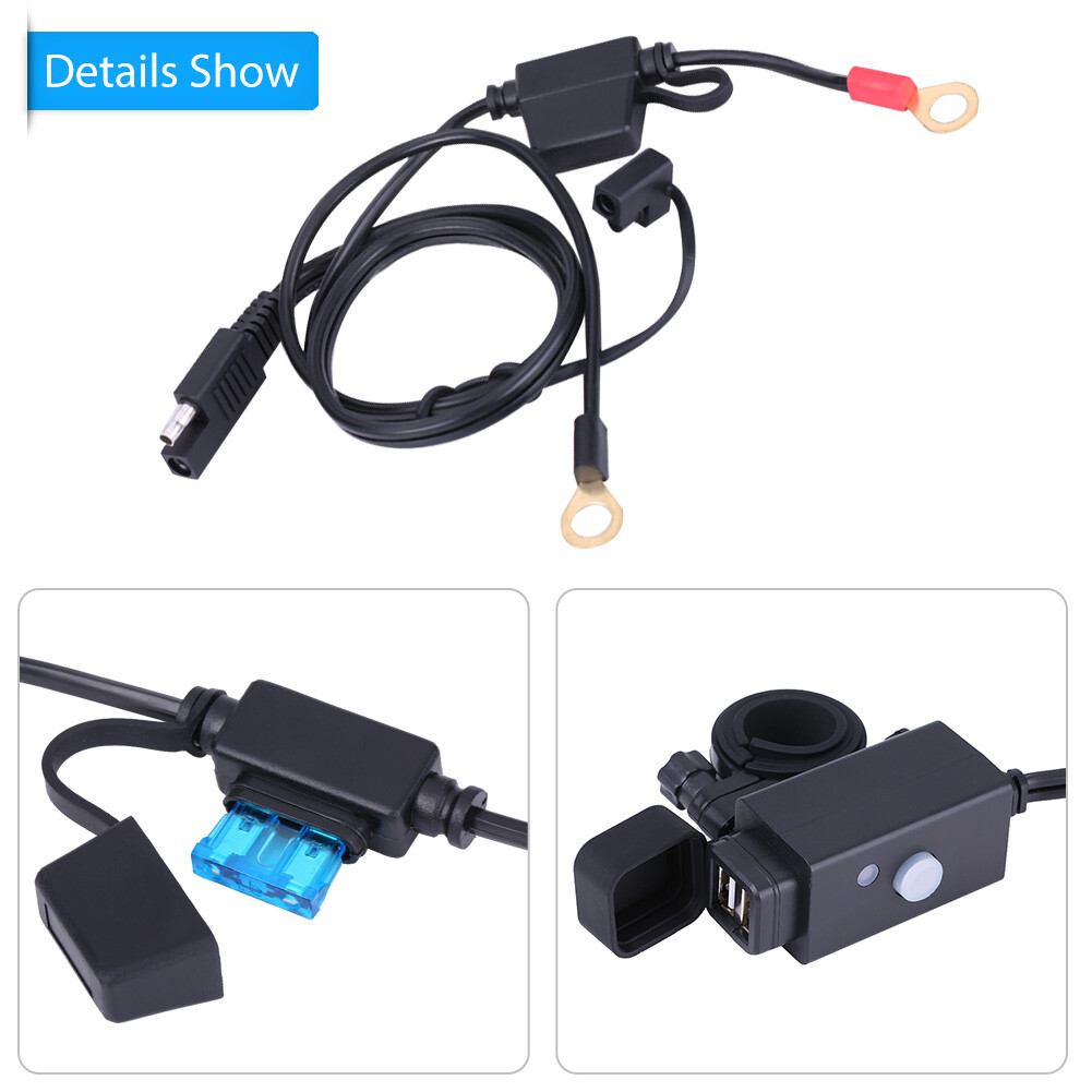 High Strength Motorcycle Phone Motorcycle Dual USB Motorbike | eBay