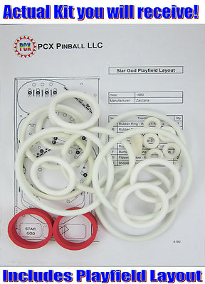 1980 Zaccaria Star God Pinball Machine Rubber Ring Kit | eBay