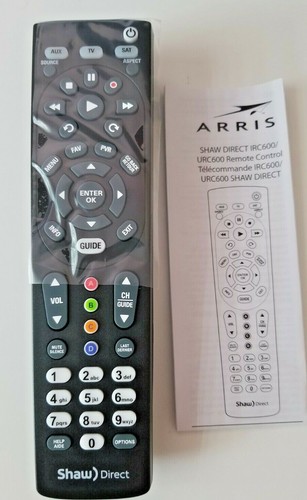 Shaw Direct Remote Model IRC600 580116-001 UNIVERSAL REMOTE CONTROL ...