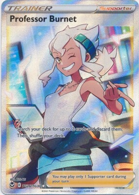 Professor Burnet TG26/TG30 Ultra Rare Silver Tempest Pokemon TCG | eBay