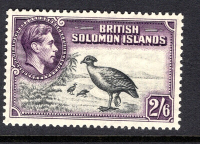 Br Solomon Is 1938 sg 70 2/6 birds UM honey gum as usual cat £38 | eBay