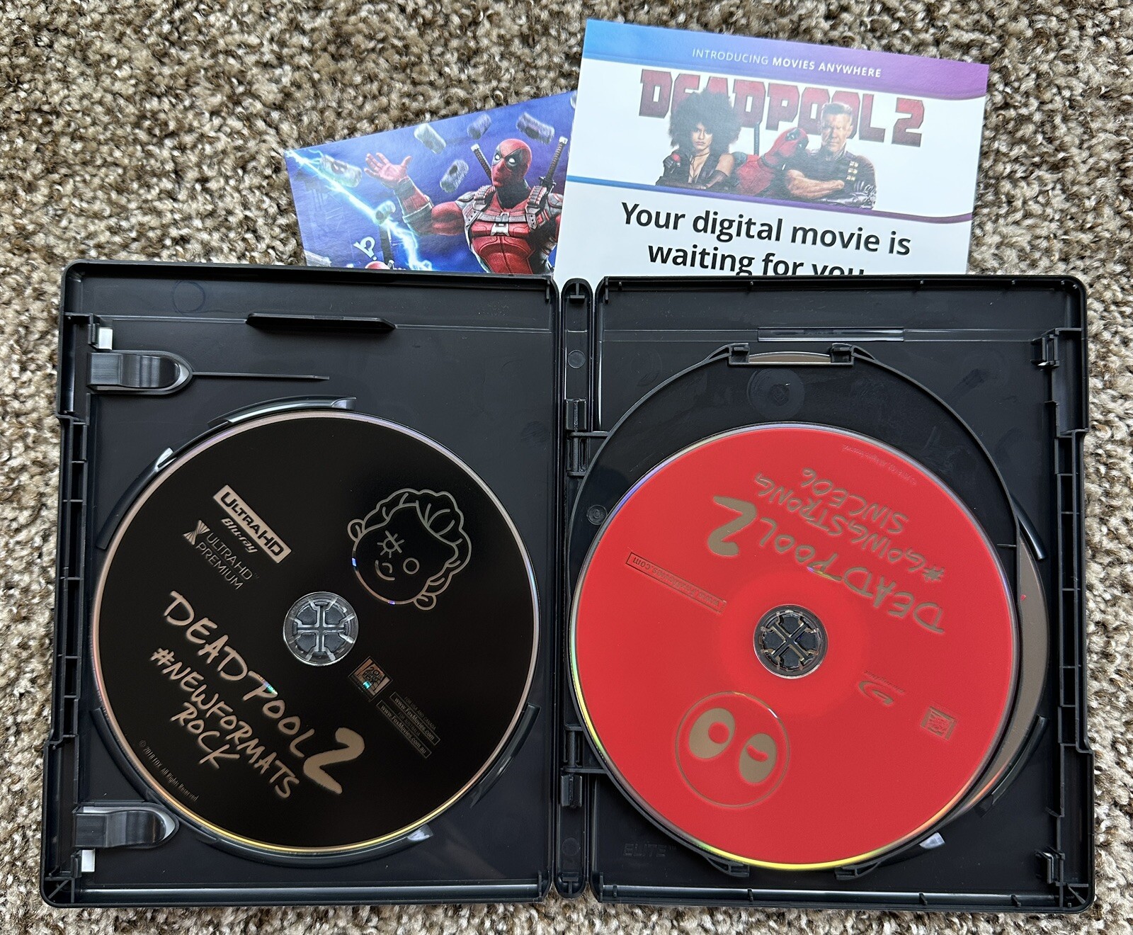 Deadpool 2 Super Duper Cut 4K Ultra HD Blu-ray 4 Disc Set W/ Slipcover ...