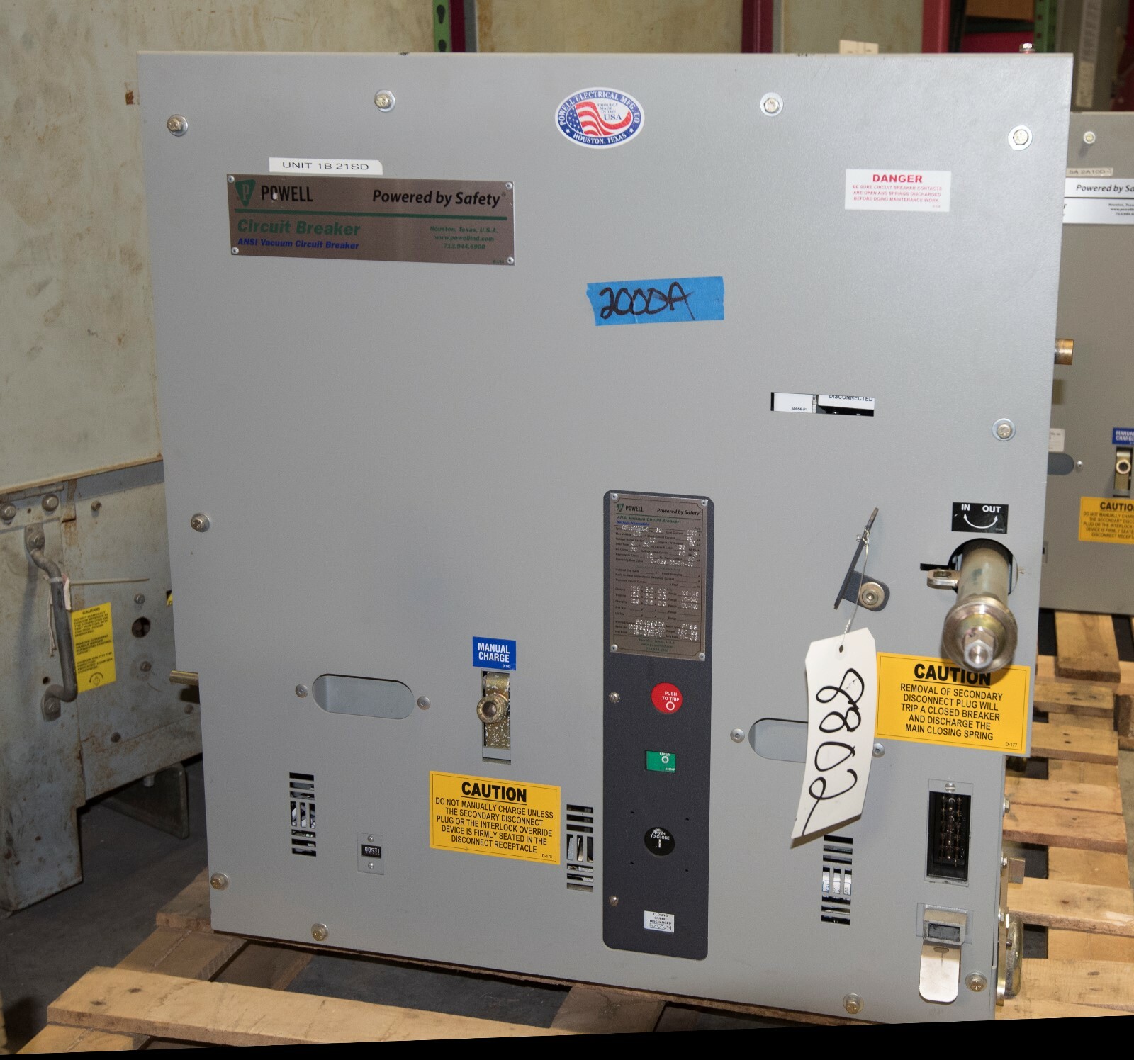 Powell 05PV50CDRX-2 2000A 4.76kV Powl-Vac Circuit Breaker | eBay