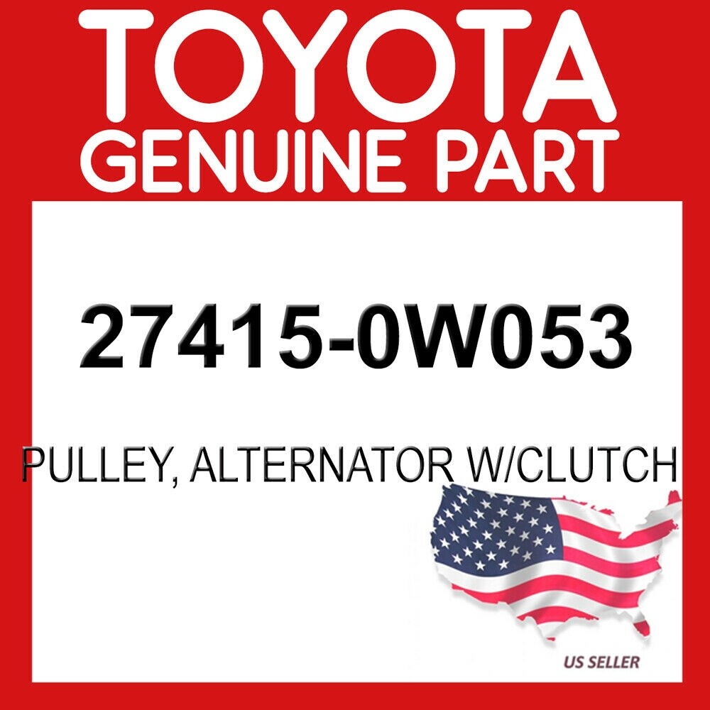 Toyota Genuine 27415-0W053 Pulley Alternator W/Clutch OEM | eBay