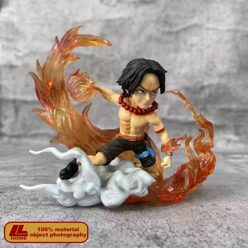 Anime OP Portgas D Ace Fire Fight Battle Q Ver. Figure Action Stature ...