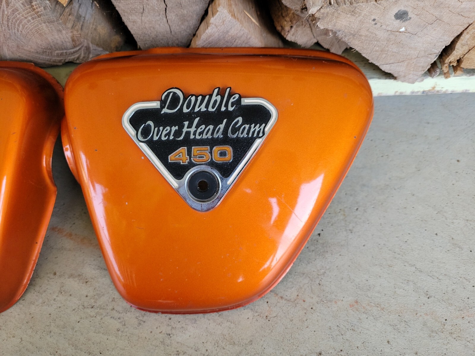 Vintage 1971 Honda CL450 K4 Scrambler Motorcycle Side Covers Candy ...