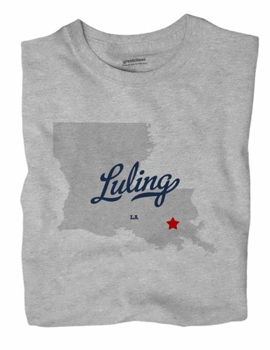 Luling Louisiana LA T-Shirt MAP | eBay