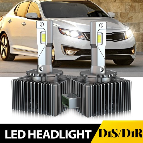 For Kia Optima 2011-2015 D1S LED Headlight Bulbs Conversion Kit 6000K ...