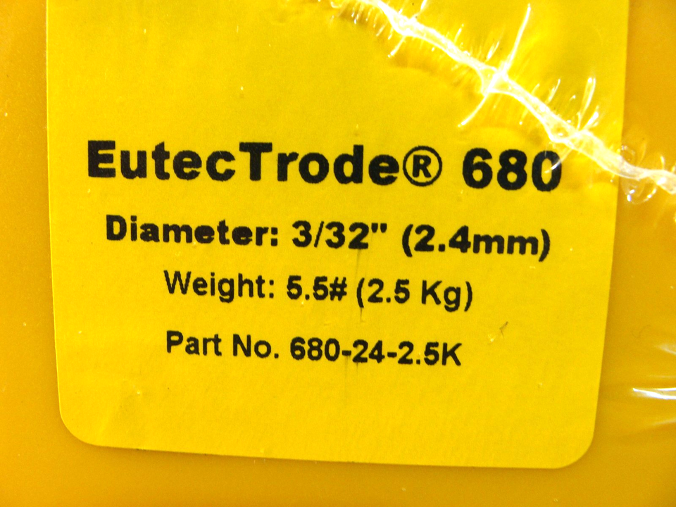 NEW SEALED CASTOLIN EutecTrode 680 3/32 5.5# high alloy electrode rod | eBay