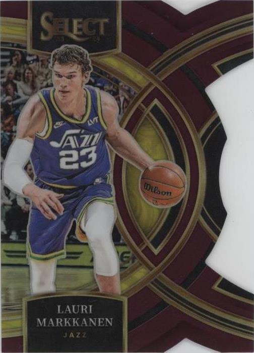 2023-24 Panini Select - Premier Level Lauri Markkanen #182 Maroon Prizm ...