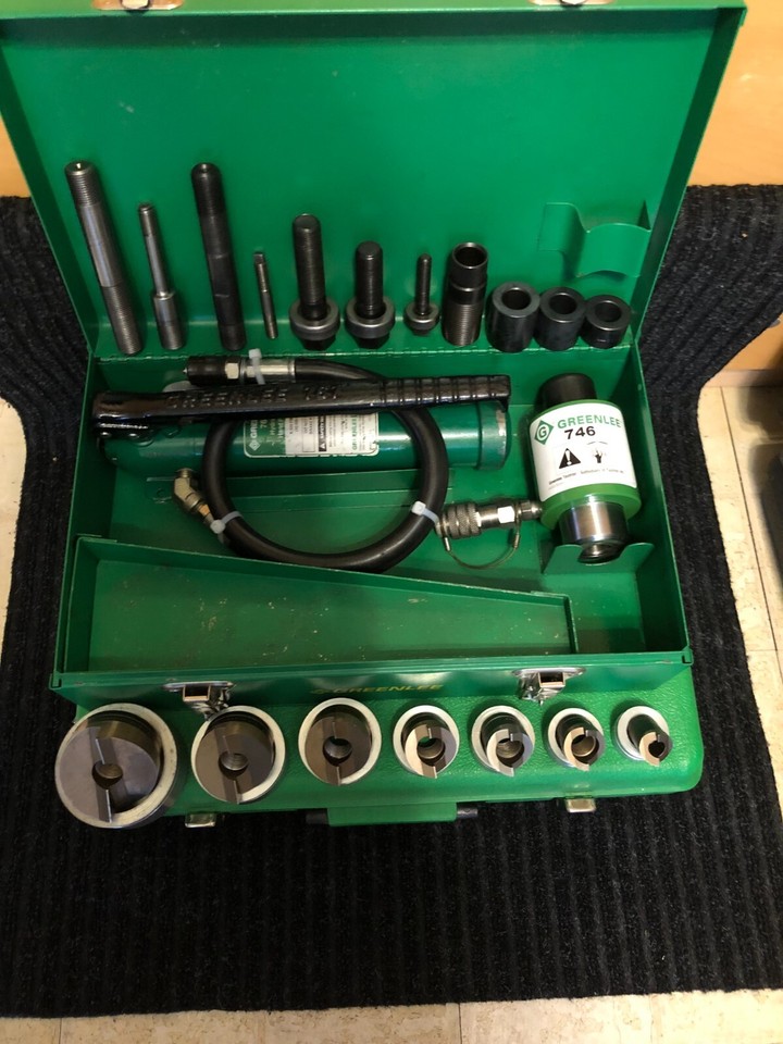 Greenlee 7506 Slug-Splitter Hydraulic Knockout Punch Set w/ 767 Hand ...