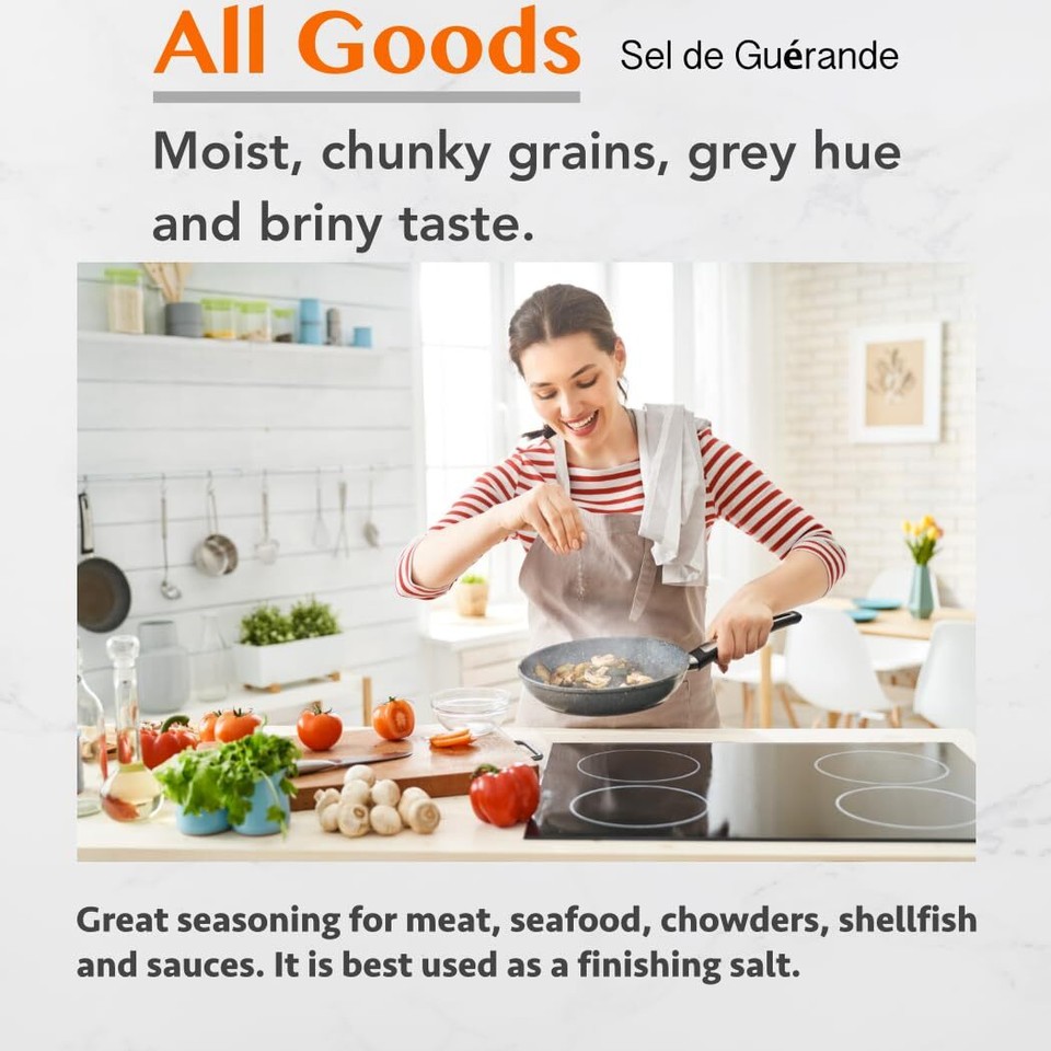 All Goods 5Oz Coarse, Hand Harvested Celtic Salt Organic 82 Minerals ...