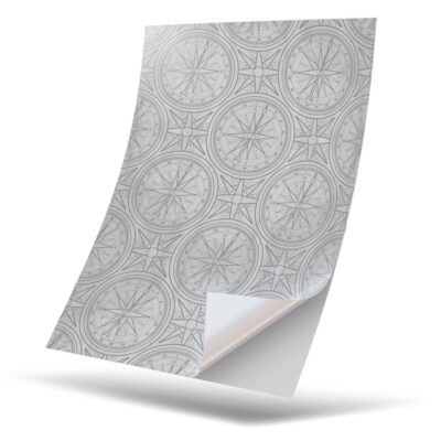 1 x Vinyl Sticker A4 - BW - Compass Map Travel Geography #42727 | eBay UK