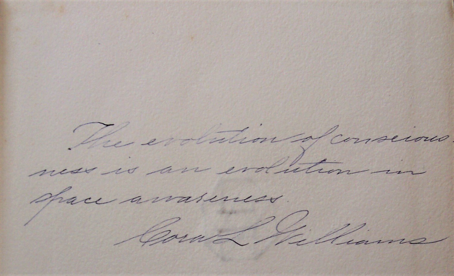 CREATIVE INVOLUTION Cora L. Williams EVOLUTION, HYPERSPACE, FOURTH ...