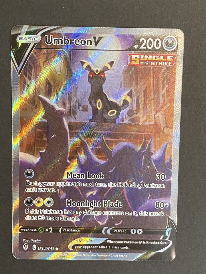 Umbreon V (Alternate Full Art) - 189/203 SWSH07: Evolving Skies | eBay