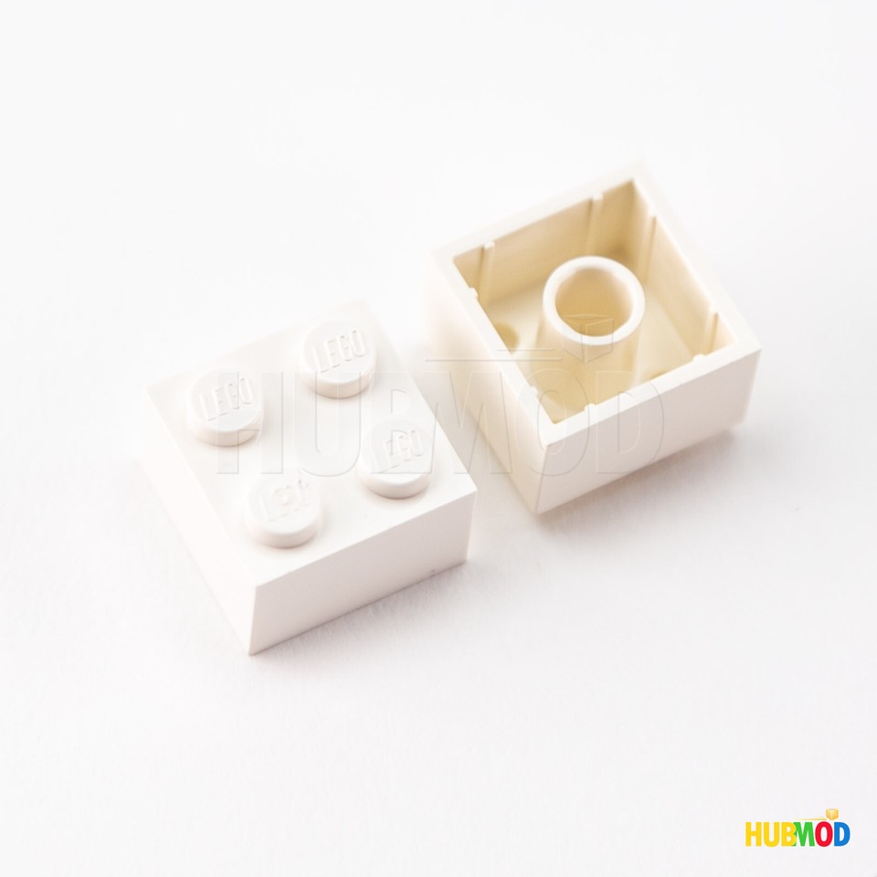 Lot of 10 Genuine LEGO White 2x2 3003 Building Bricks Blocks Parts ...