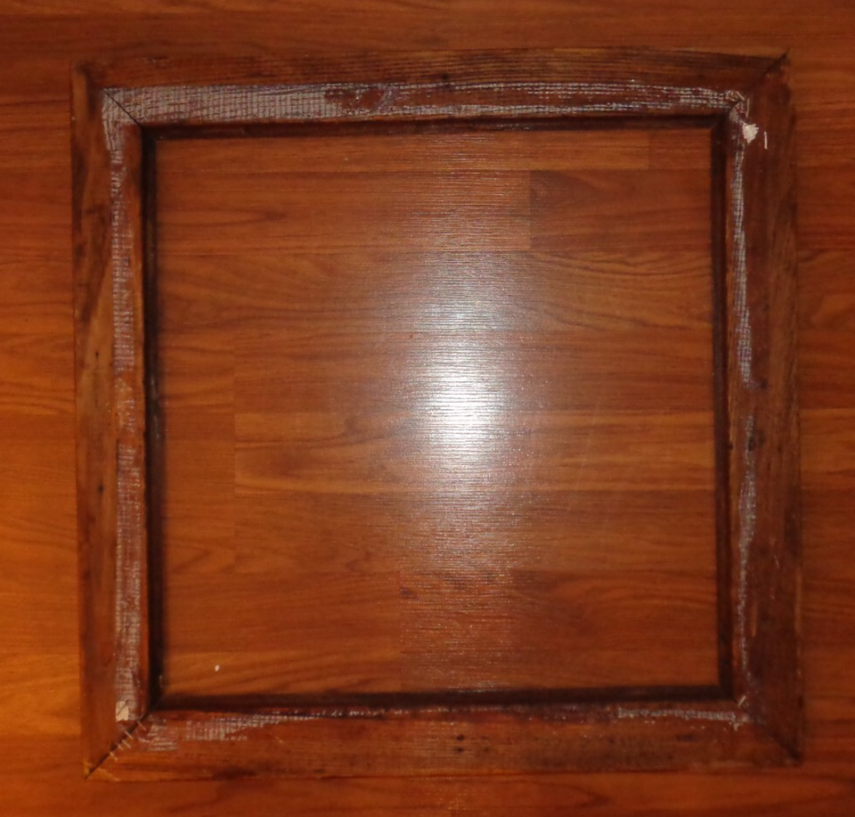 Antique Oak and Gesso Square Picture Frame For 18” X 18” Painting HIPPY ...
