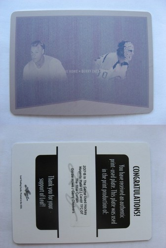2017-18 Leaf In the Game Used - The Final Curtain Gordie Howe, Gerry ...