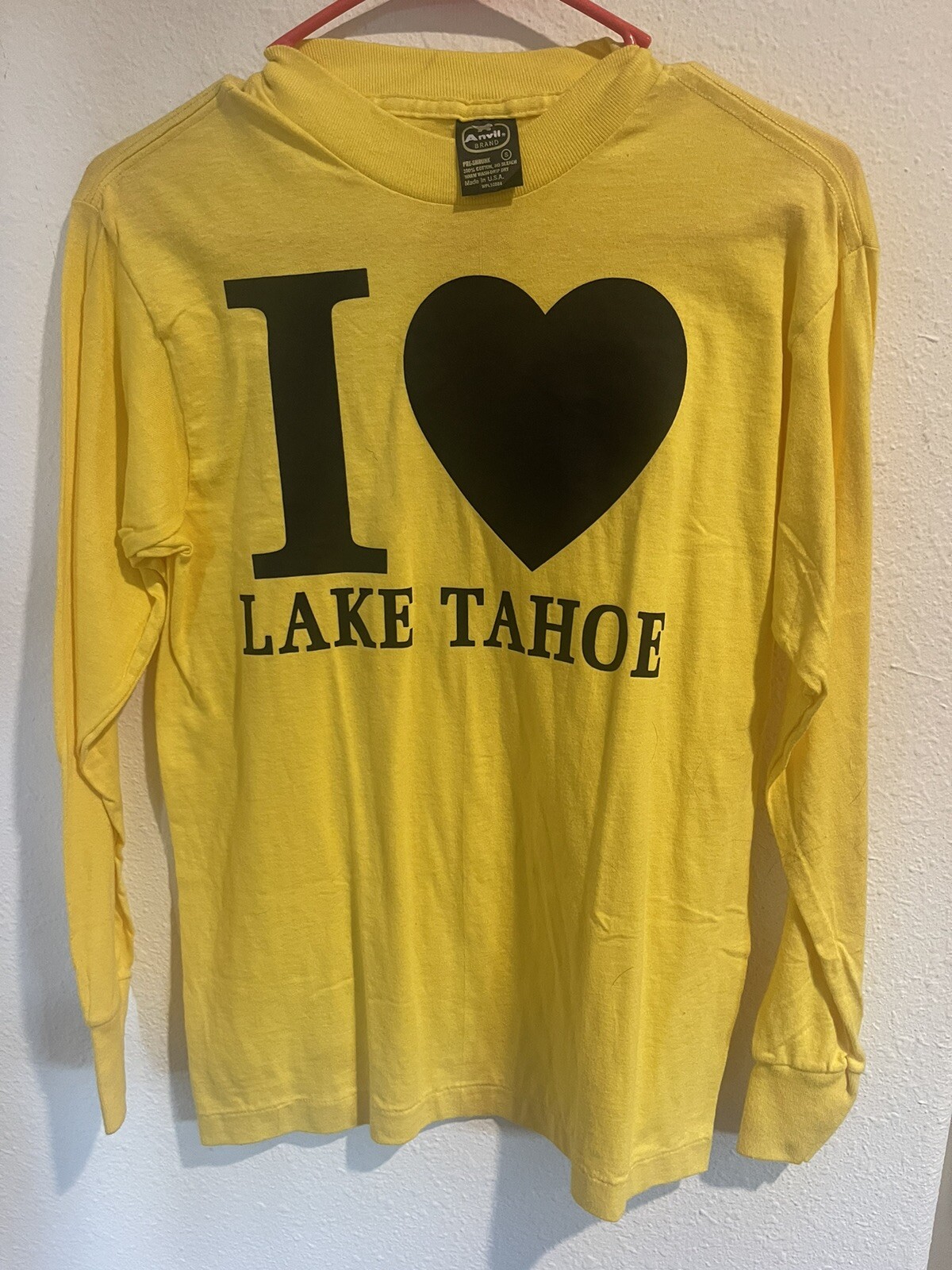 1980 NOS Shirt Black Anvil Tag Single Stitch - Gem