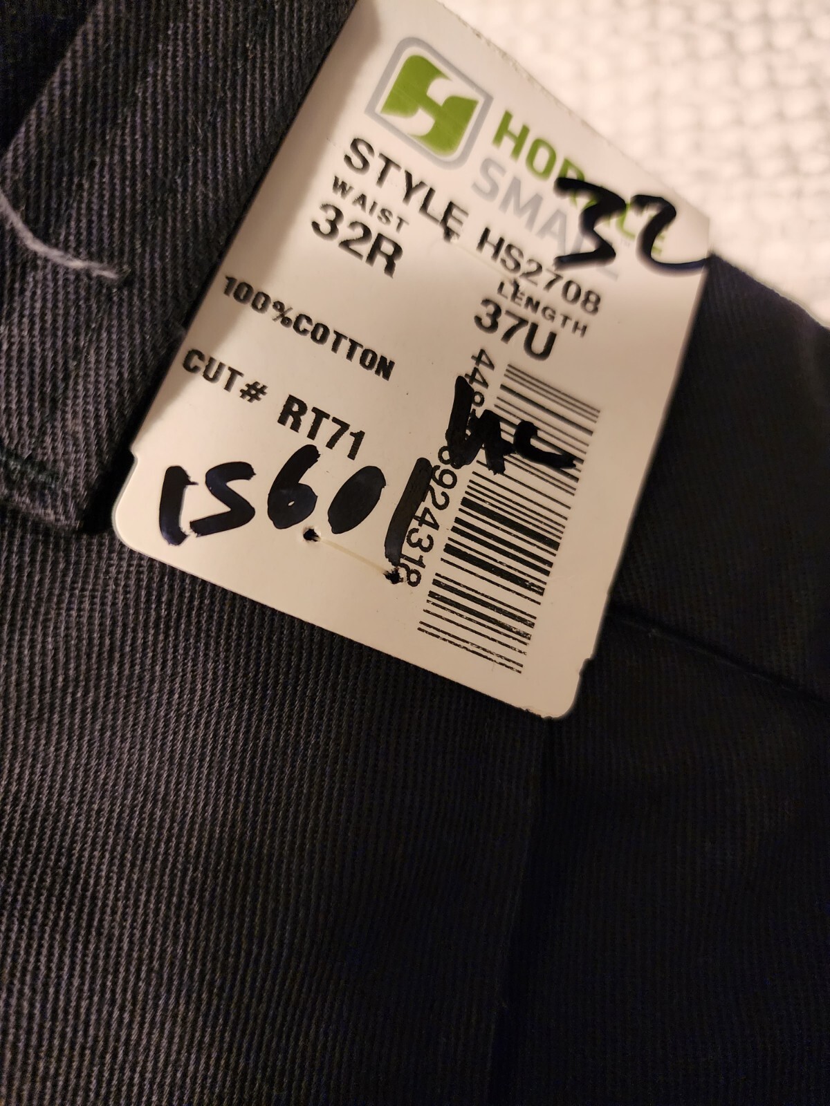 Horace Small Mens Black Emergency Work Pants Mens Size 32R X 32 NWT | eBay