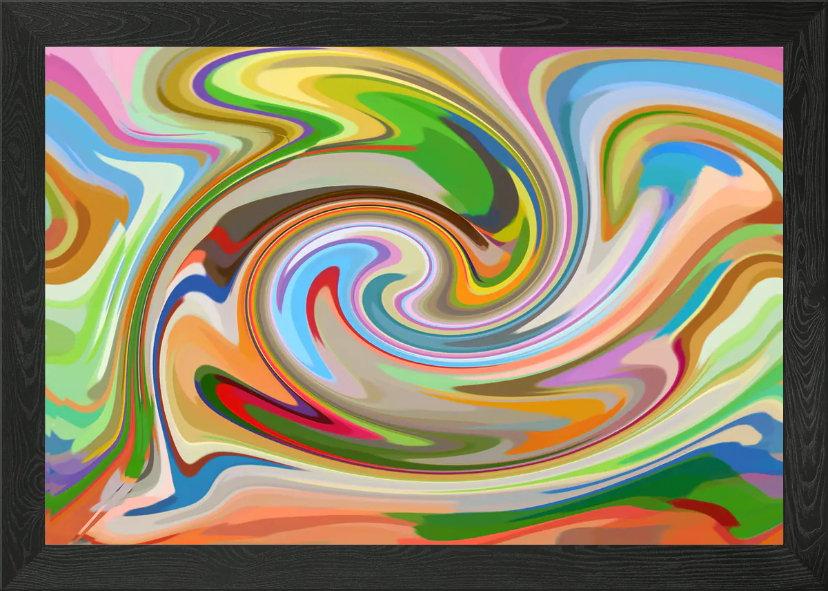 Abstract Alien Art Cute11 Framed Wall Art Poster Canvas Print Picture ...