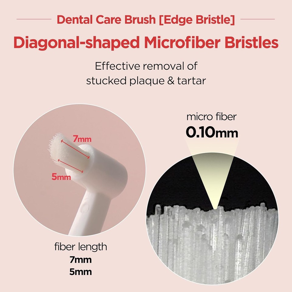 JAYU PET Dental Care Brush (Edge Bristles) 3ea - Micro Round Head Dog ...