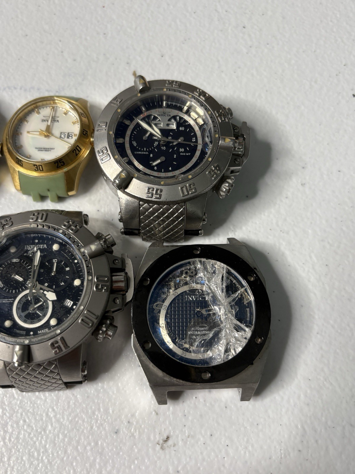 Lot x6 Invicta Watch Subaqua Noma Reserve Limited Models Assorted Parts ...