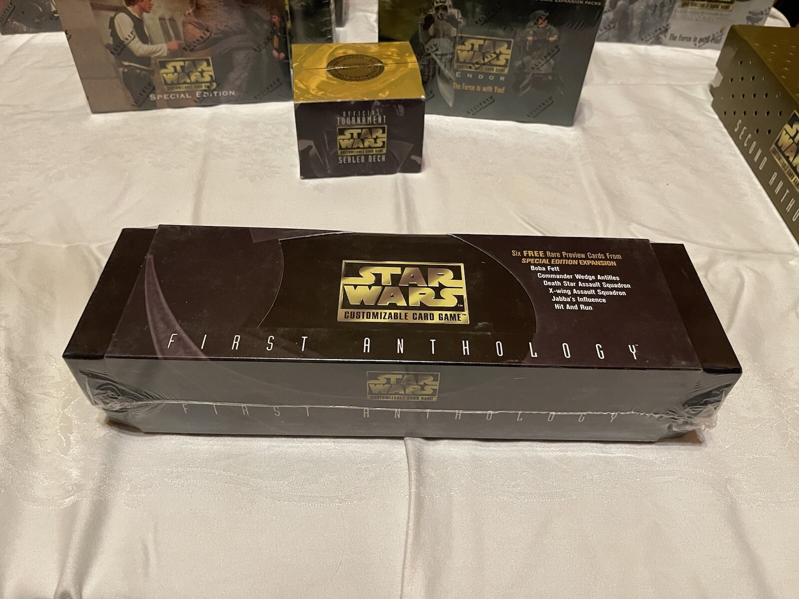New Opened Box Star Wars CCG Customizable Card Game First Anthology Box ...