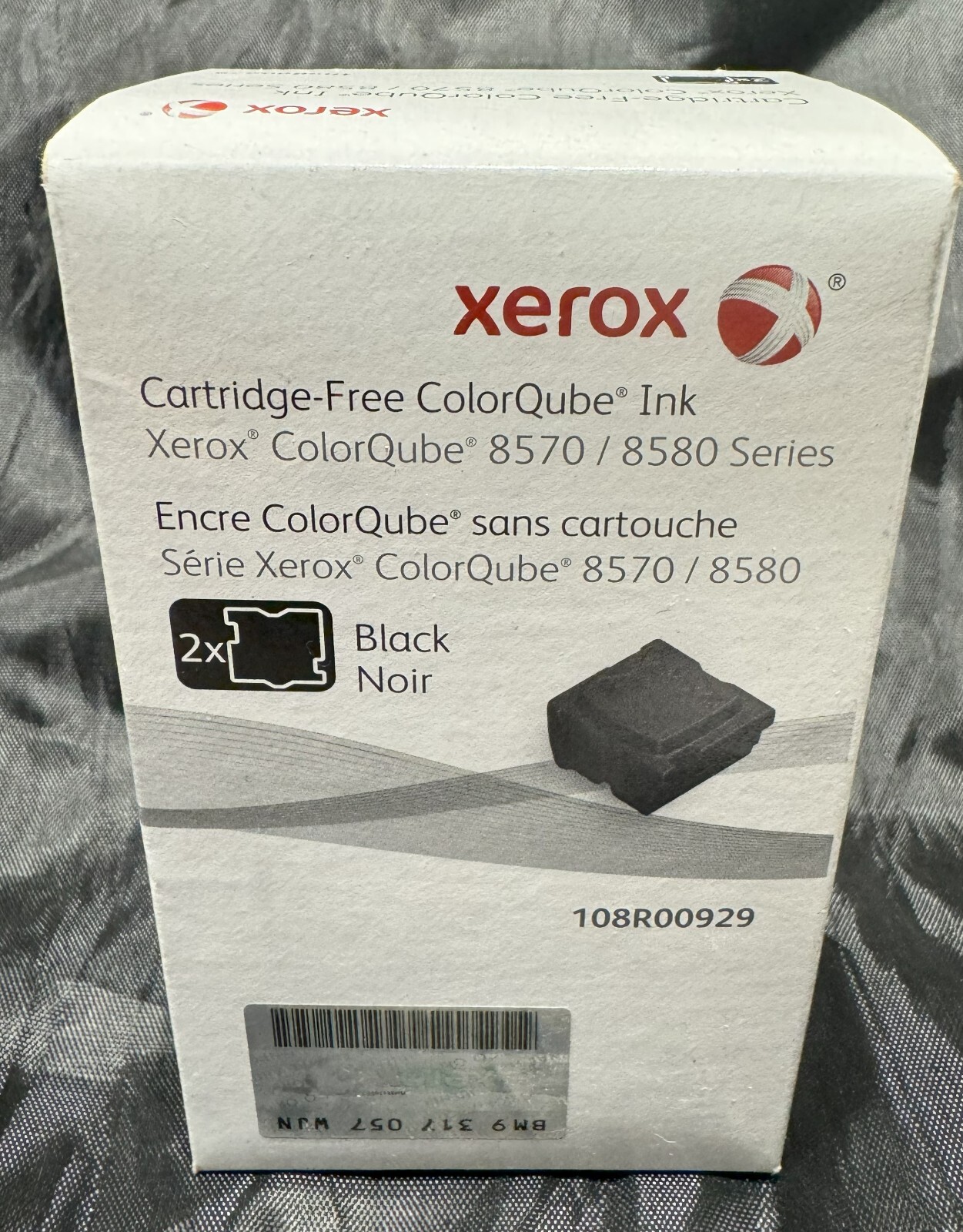 Genuine Xerox 108R00929 ColorQube 2 Pack Black Ink for Xerox 8570/8580 ...