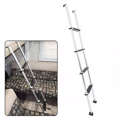 60" Aluminum Bunk Ladder Mounting Brackets Silver & Black For RV Camper ...