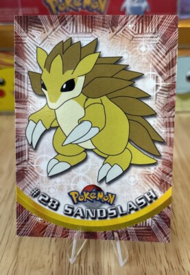 Sandslash #28 1999 Topps Pokemon TV Animation Edition Series 1 Blue ...