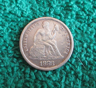 1883 - Seated Liberty Dime - VF Details | eBay