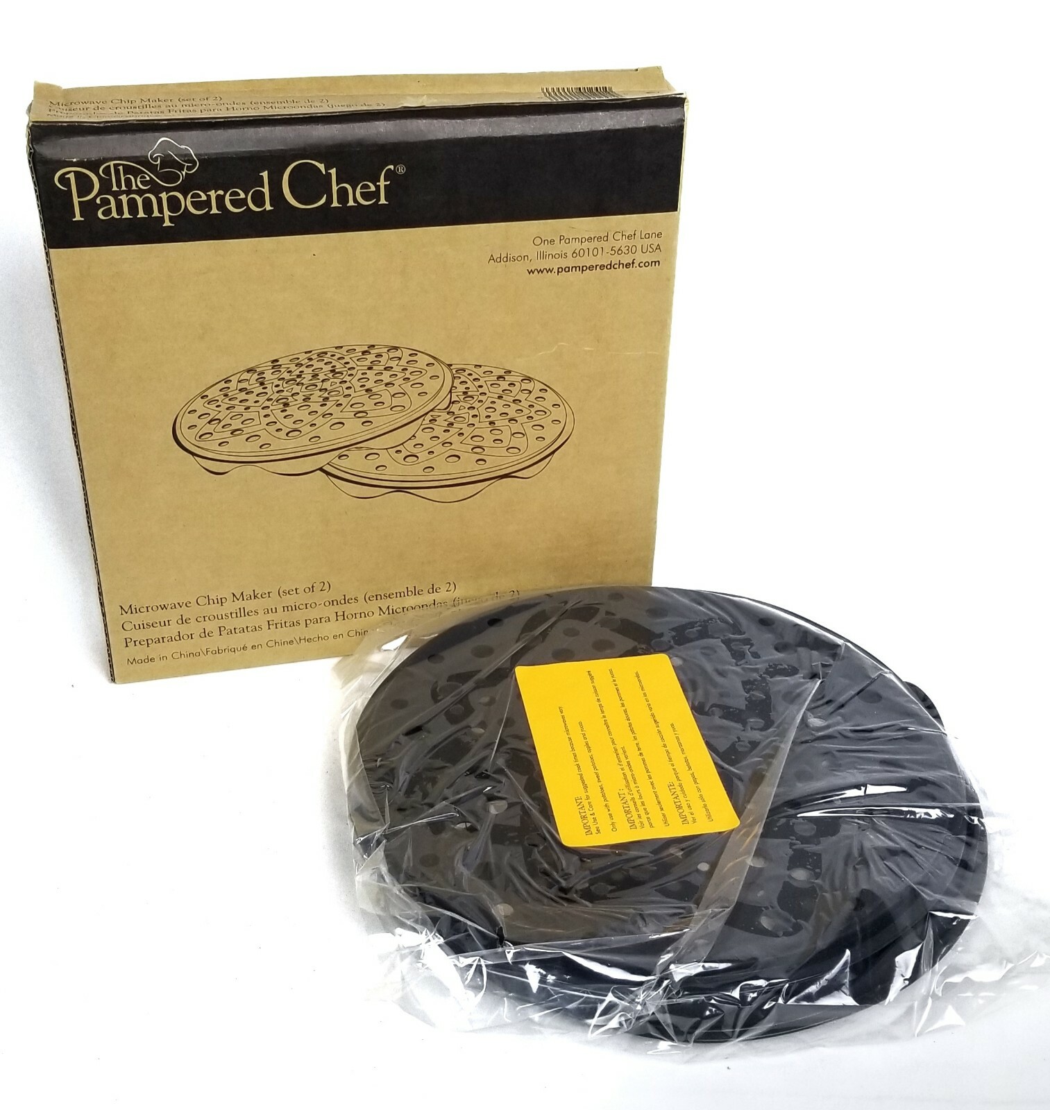 The Pampered Chef Microwave Chip Maker 1241 Veggies No Oil Cooking ...