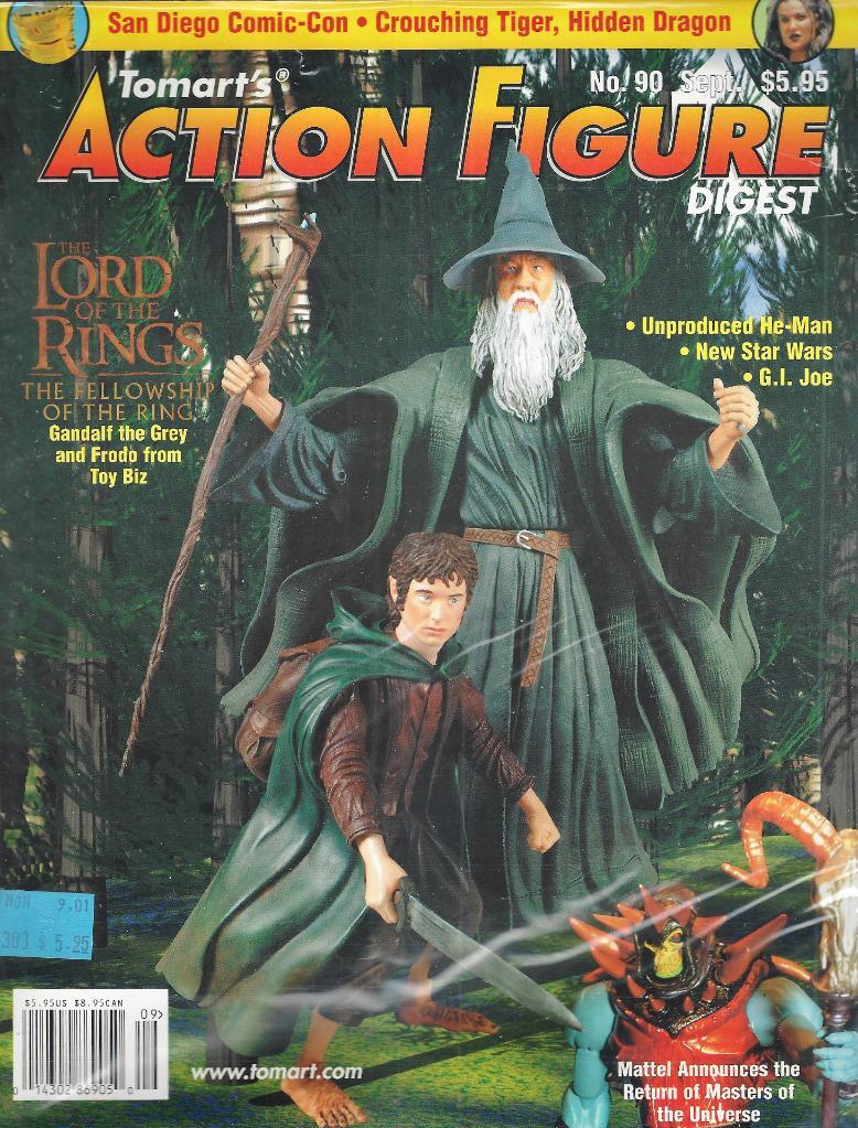 Tomarts Action Figure Digest #90 Sept 2001 Lord of Rings Gandalf Frodo ...