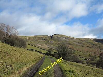 Photo 6x4 Farm road on north side of Arkle Beck Booze The road leaves ...