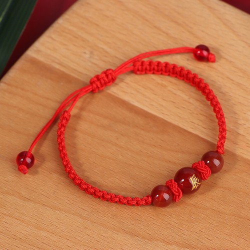 Chinese Style 12 Zodiac Bracelet Dragon Year Lucky Red Rope Bracelet ...