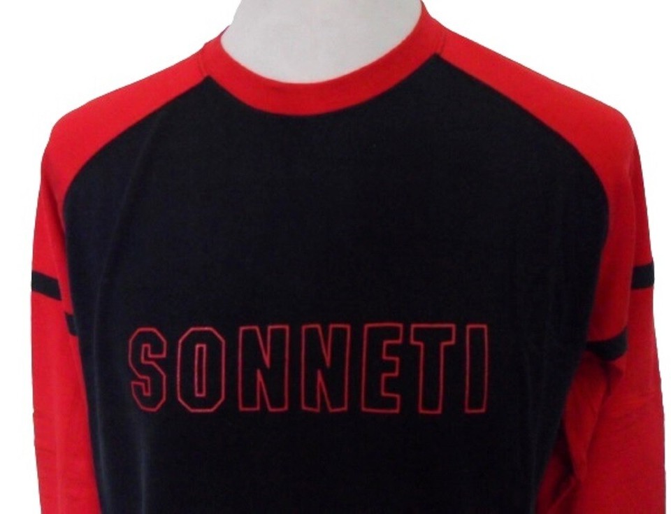 Long sleeve t-shirt top crew neck men's sizes: M - XXL Sonneti | eBay UK